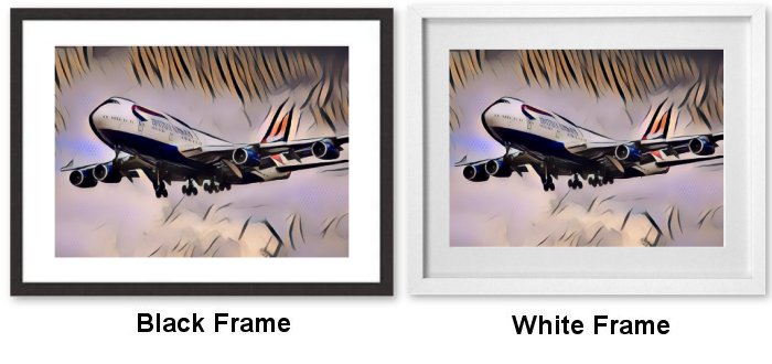 British Airways 747 Wall Art by Creative Bubble Art Framed Print (2020 ...