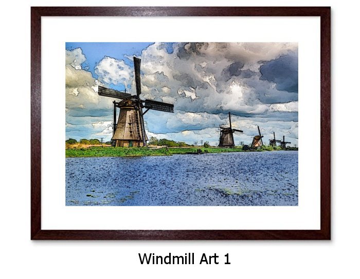 Framed Wall Art Prints | Windmill Framed Prints
