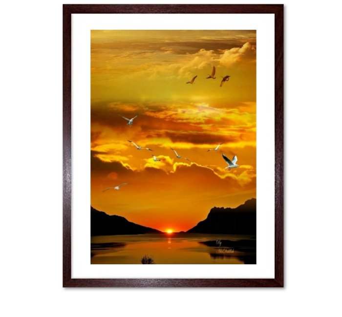Sunset Art Prints | Framed Art | www.framedwallarprints.co.uk